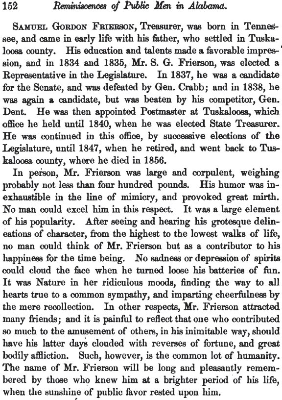 Ancestor Stories Mom's Family Genealogy Frances Harding Frierson 1813 ...